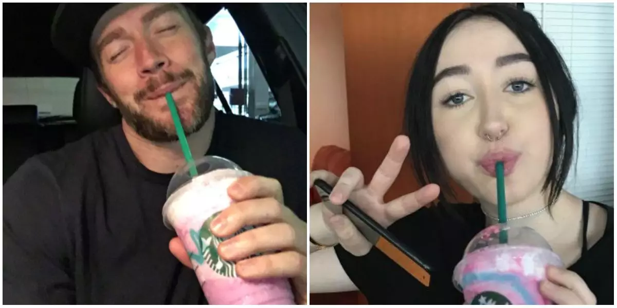 “Starbucks Unicorn Frappuccino” -a 15 sany gülkünç Celeb reaksiýasy 14650_0