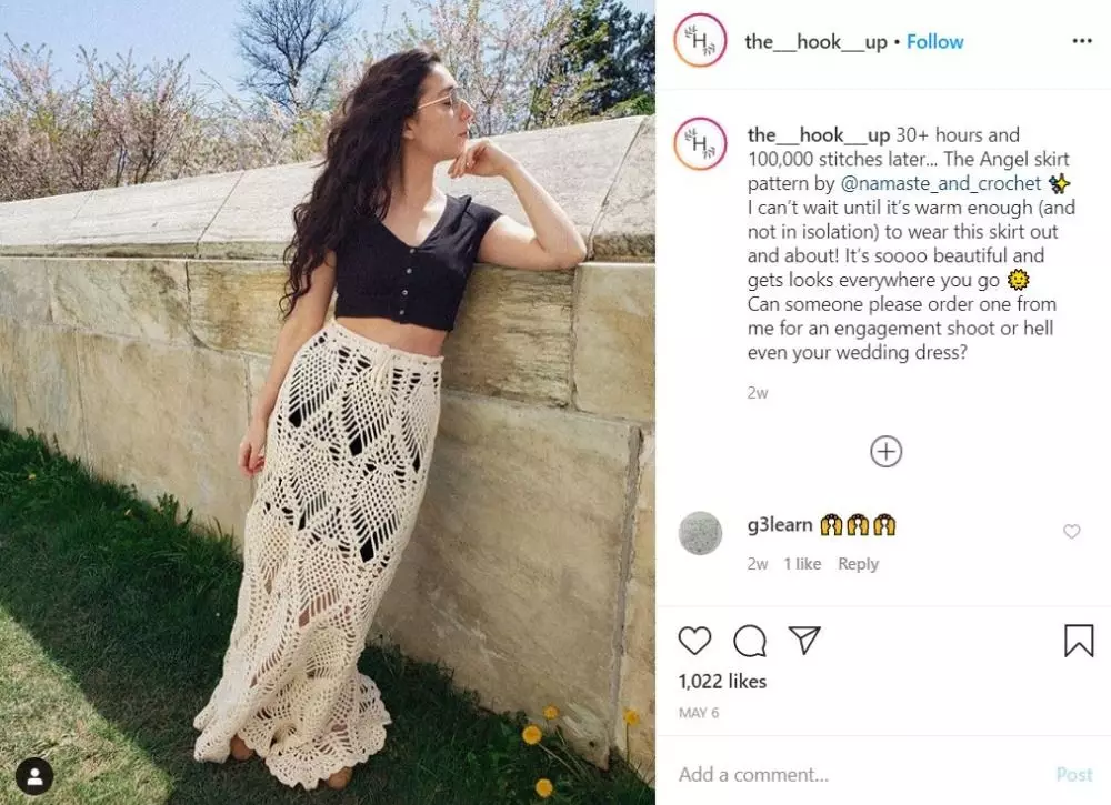 10 Crochet Instagram Bogag oo La Raacayo Qofkasta oo Danaynaya Shaqada Cirbadaha 1476_6