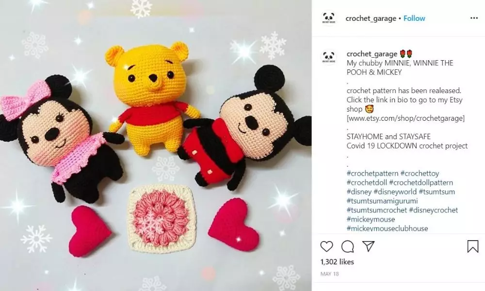 10 Crochet Instagram orrialdeak Orratz-lanean interesa duen edonork jarraitzeko 1476_9