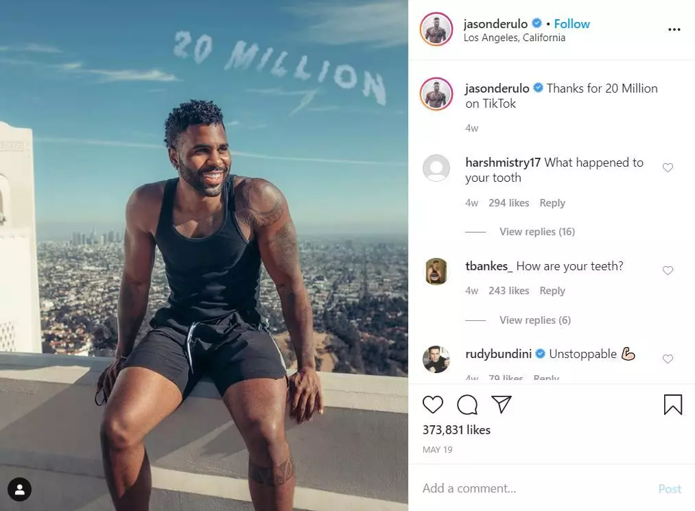 10 postime në Instagramin e Jason Derulo që do t'ju lënë të dëshironi më shumë 2930_3