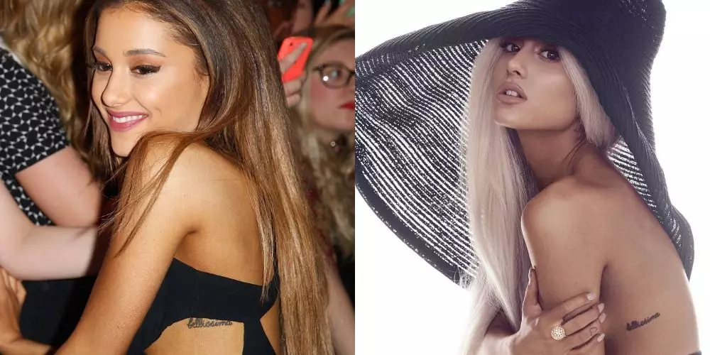 As tatuaxes de Ariana Grande e o que significan 3242_4