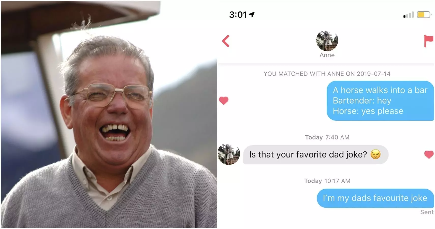 10 Tinder Umoristiċi Aqbad Linji Li Jaħdmu wkoll Bħala Dad Jokes 539_0