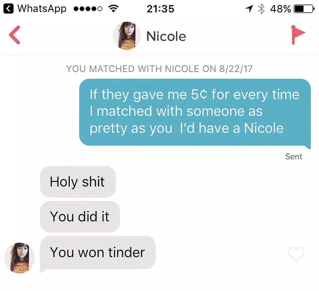 10 Tinder ຕະຫລົກເອົາເສັ້ນທີ່ຍັງເຮັດວຽກເປັນເລື່ອງຕະຫລົກຂອງພໍ່ 539_11