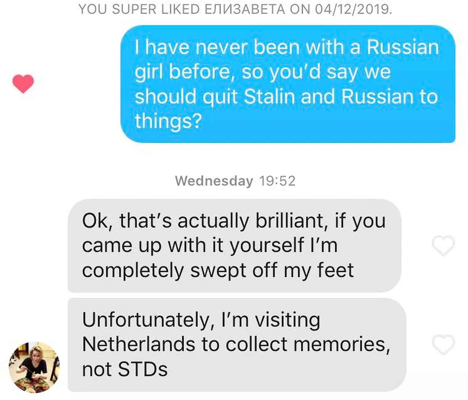 10 кумедних реплік Tinder, які також працюють як жарти тата 539_4